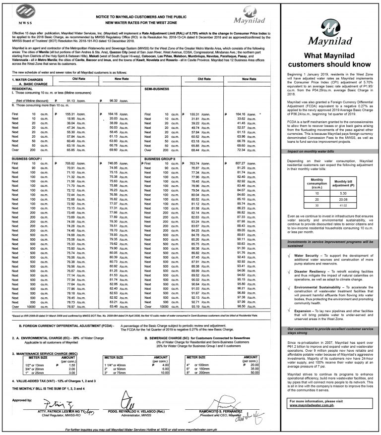 How to Read your Water Bill | Statement of Account