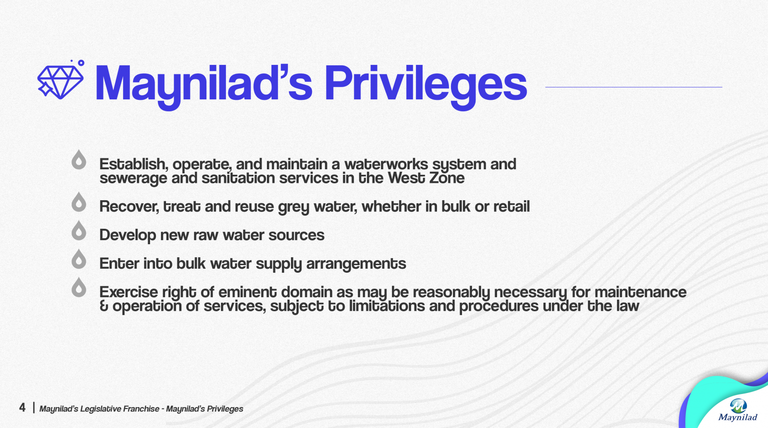 What you need to know: Maynilad Legislative Franchise - Maynilad Water ...