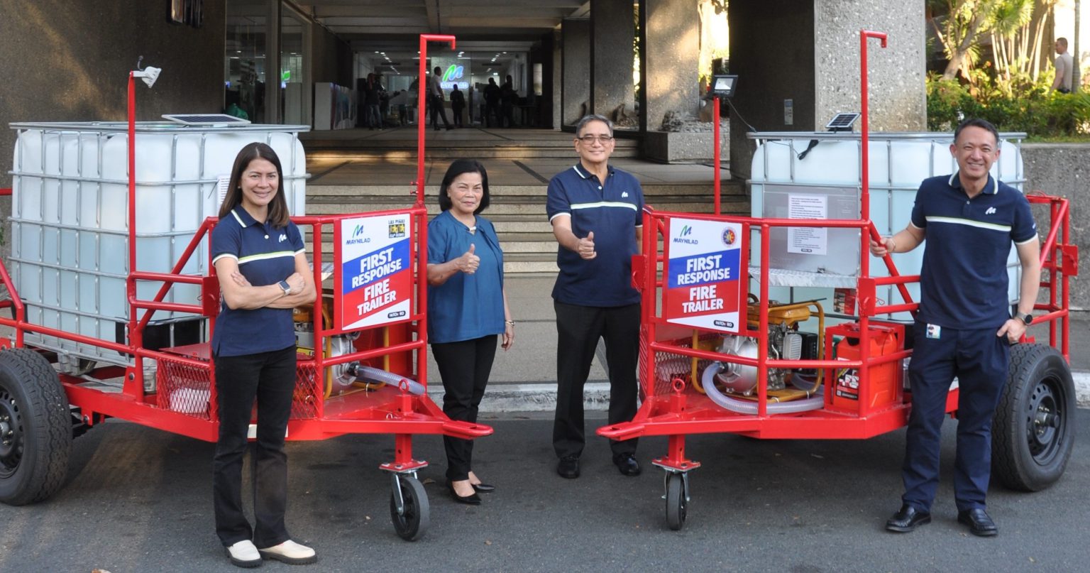 Maynilad donates fire trailers to LGUs