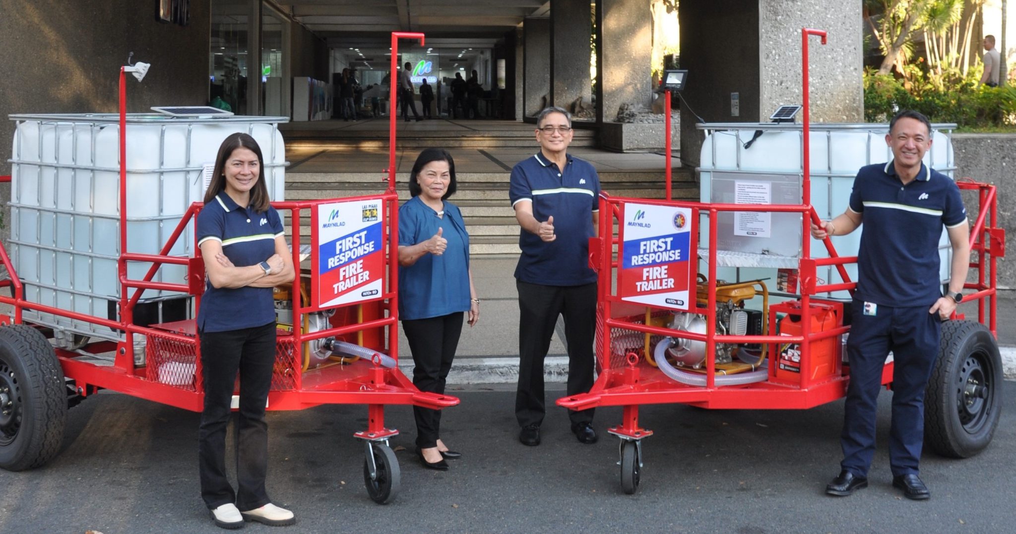 Maynilad donates fire trailers to LGUs