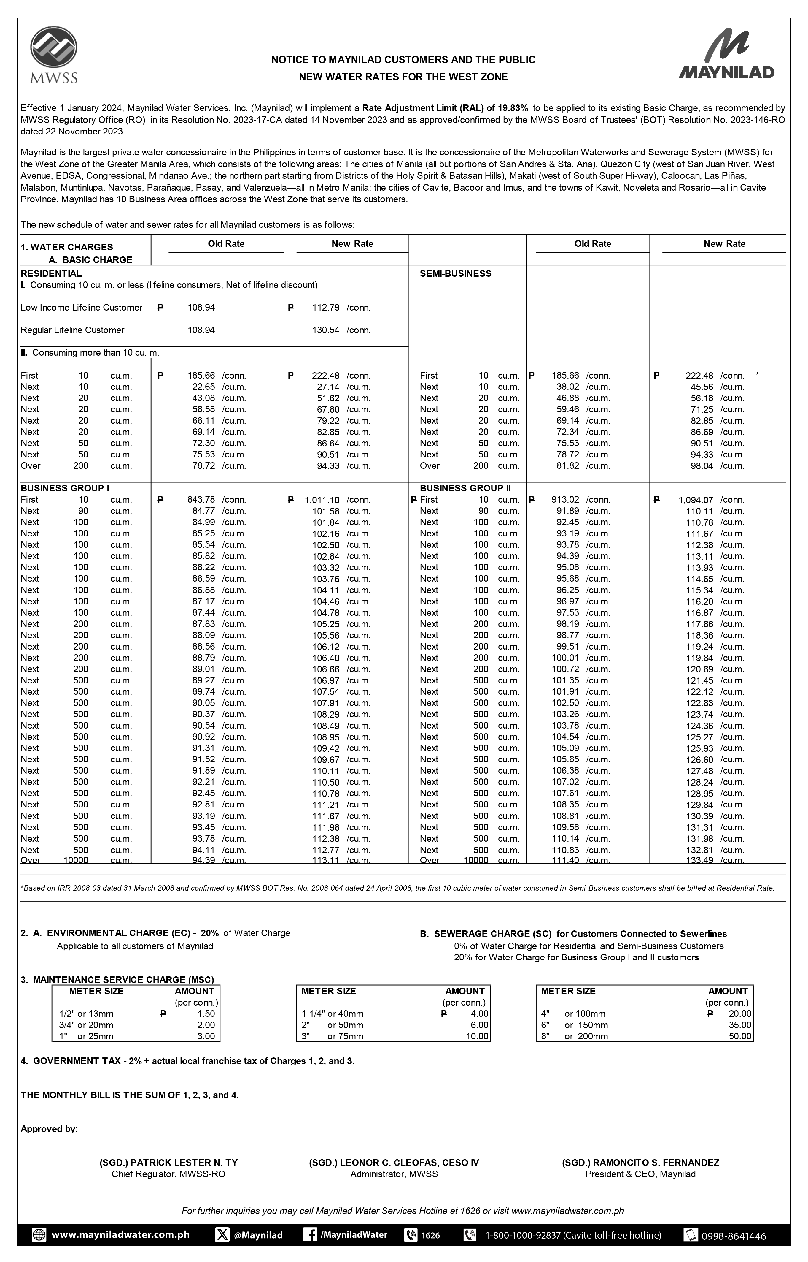 How to Read your Water Bill - Maynilad Water Services, Inc.